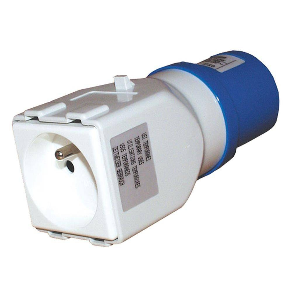 ADAPTER CEE PLUG / FRENCH STANDARD SOCKET CBE | Motorhome & Home gas ...