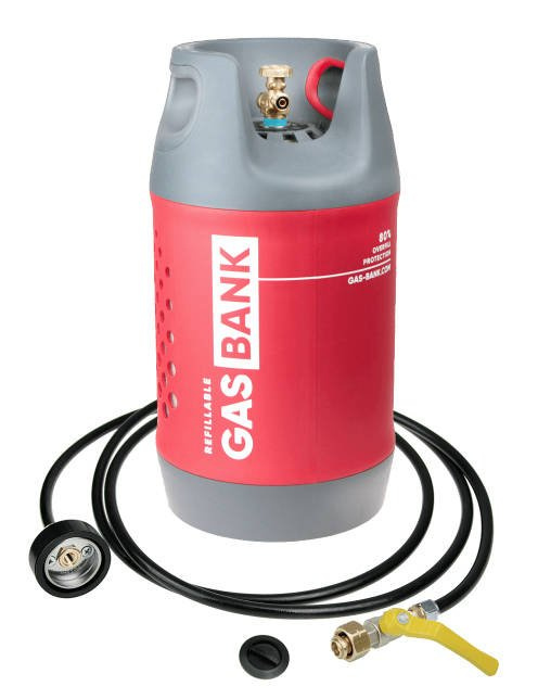 GasBank SINGLE 11 kg + remote filling point (1.5m) DISH | Motorhome ...
