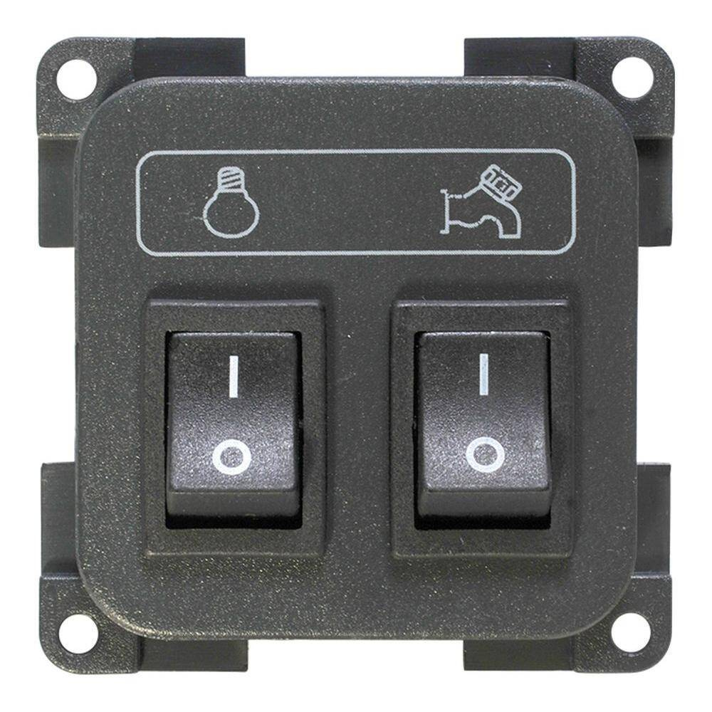 PUMP SWITCH + LIGHT SWITCH grey | Motorhome & Home gas \ Electrical ...