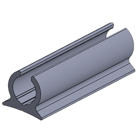 Piping Profile Rail 2 m, plastic, single with piping insertion without ...